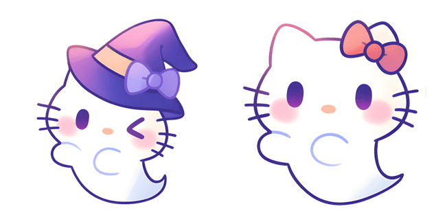 Halloween Hello Kitty Ghost Cursor - Sweezy Custom Cursors