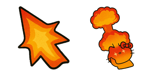 Sanrio Hello Kitty & Strawberry Cursor - Sweezy Custom Cursors