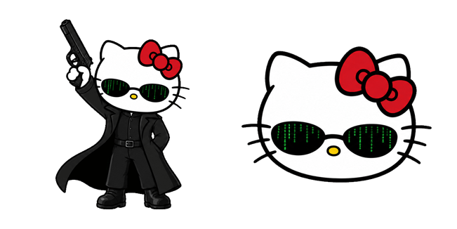 Hello Kitty x Matrix Crossover Cursor - Sweezy Custom Cursors