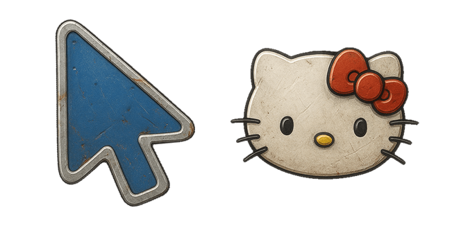 Hello Kitty LEGO Cursor - Sweezy Custom Cursors