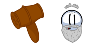 Henry Stickmin Hubert Brown & Hammer Cursor - Sweezy Cursors