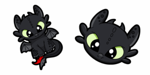 How to Train Your Dragon Cute Toothless Cursor - Sweezy