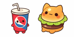 Kawaii Fast Food Cursor - Sweezy Custom Cursors