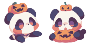 Kawaii Halloween Panda Cursor - Sweezy Custom Cursors
