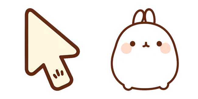 Kawaii Molang & Arrow Cursor - Sweezy Custom Cursors