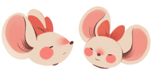 Kawaii Mouse Head Cursor - Sweezy Custom Cursors