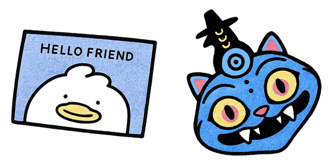 Kpop Demon Hunters Tiger with Bird & Hello Friend Card Cursor - Sweezy ...