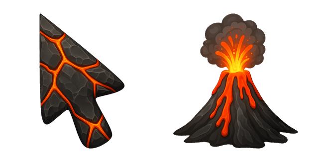 Lava Volcano Eruption Cursor - Sweezy Custom Cursors