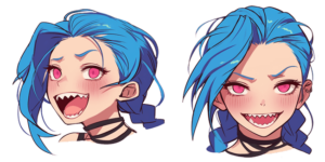 League Of Legends Smiling Jinx Cursor - Sweezy Custom Cursors