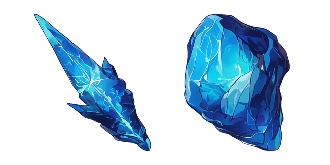 Magic Glowing Blue Crystal Cursor - Sweezy Custom Cursors