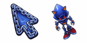 Metal Sonic Robot & Chain Arrow Cursor - Sweezy Custom Cursors