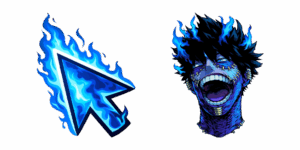 My Hero Academia Dabi & Blue Flame Arrow Cursor - Sweezy Custom Cursors