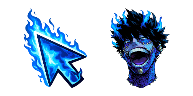 My Hero Academia Dabi & Blue Flame Arrow Cursor - Sweezy Custom Cursors