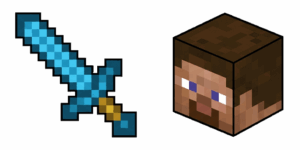 Minecraft Diamond Sword Animated Cursor - Sweezy Cursors