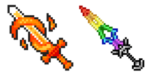 Minecraft Diamond Sword Cursor - Minecraft Cursors - Sweezy Cursor