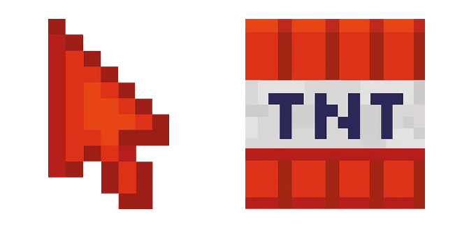 Minecraft TNT Cursor - Sweezy Custom Cursors