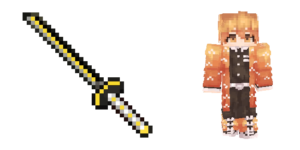 Minecraft Diamond Sword Cursor - Minecraft Cursors - Sweezy Cursor