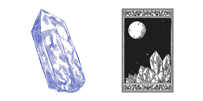 Moonlit Crystal & Tarot Arcana Cursor - Sweezy Custom Cursors