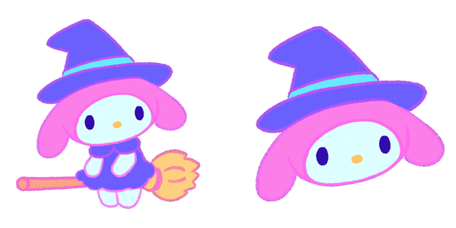 My Melody Witch Pastel Halloween Cursor - Sweezy Custom Cursors
