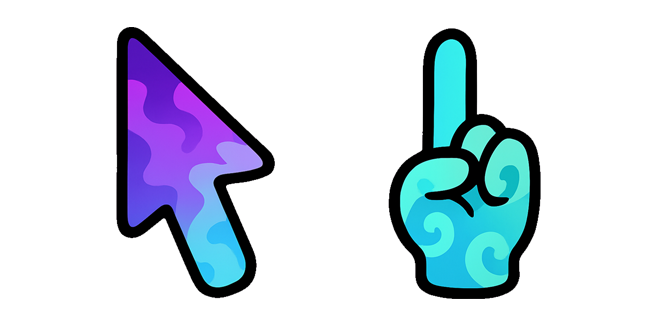 Mystic Swirl Glow Arrow Cursor - Sweezy Custom Cursors
