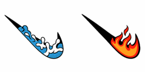 Nike Water & Fire Swoosh Cursor - Sweezy Custom Cursors