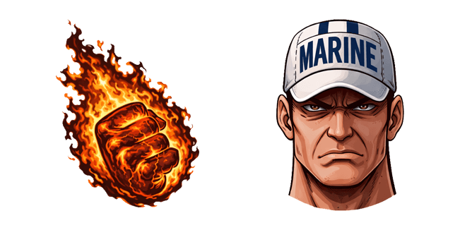 One Piece Akainu Magma Fist Cursor - Sweezy Custom Cursors
