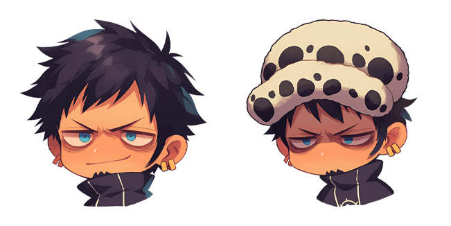One Piece Chibi Trafalgar Law Cursor - Sweezy Custom Cursors
