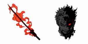 One Piece Roronoa Zoro Demon Form & Shusui Cursor - Sweezy Custom Cursors