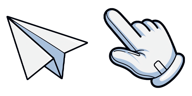 Cyberpunk Neon Arrow and Digital Hand Cursor - Sweezy Custom Cursors