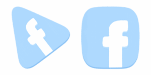 Pastel Facebook Logo Cursor - Sweezy Custom Cursors