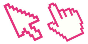 Pink Border Arrow Cursor - Sweezy Custom Cursors