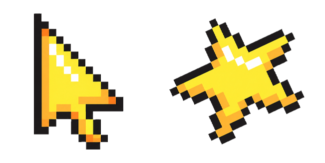 Classic Pixel Arrow & Peace Hand Cursor - Sweezy Custom Cursors
