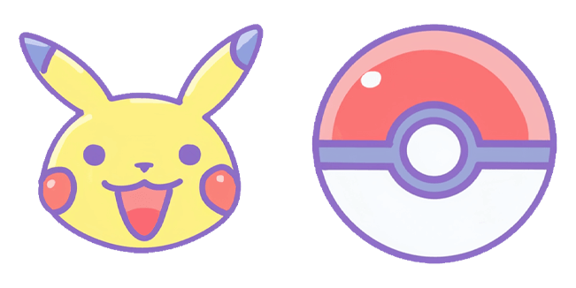 Pokemon Happy Pikachu & Pokeball Cursor - Sweezy Custom Cursors