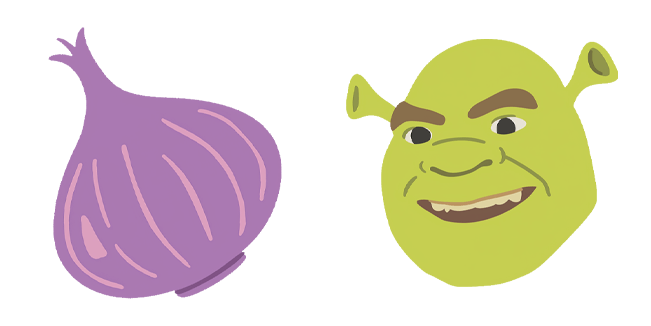 Purple Onion & Shrek Head Cursor - Sweezy Custom Cursors
