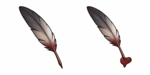 Raven Feather Blood Quill Cursor - Sweezy Custom Cursors
