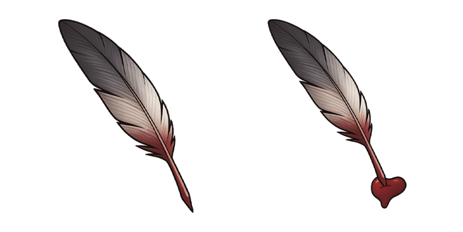 Raven Feather Blood Quill Cursor - Sweezy Custom Cursors