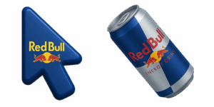 Red Bull Energy Drink 3D Cursor - Sweezy Custom Cursors