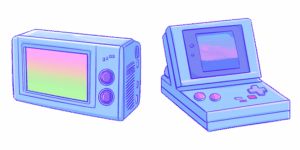 Retro Handheld Gaming Consoles Cursor - Sweezy Custom Cursors