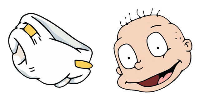 Rugrats Tommy Pickles Diapers & Face Cursor - Sweezy Custom Cursors