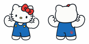 Sanrio Hello Kitty White Arrow Cursor - Sweezy Custom Cursors