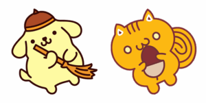 Sanrio Fall Pompompurin & Bagel Cursor - Sweezy Cursors