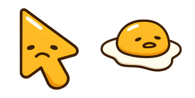 Sanrio Gudetama & Arrow Kawaii Cursor - Sweezy Custom Cursors