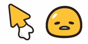 Sanrio Gudetama & Arrow Kawaii Cursor - Sweezy Custom Cursors