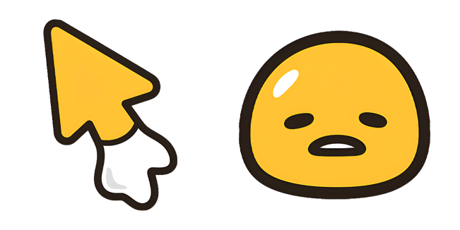 Sanrio Gudetama Dripping Egg Cursor - Sweezy Custom Cursors