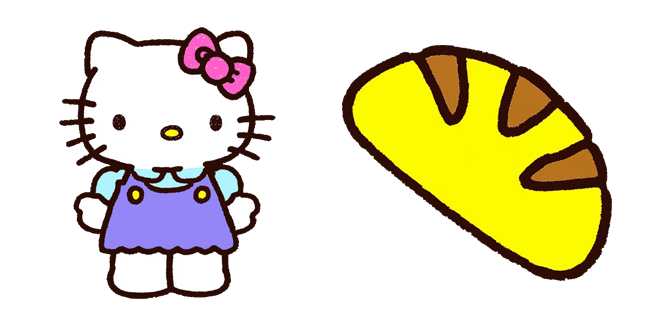 Sanrio Hello Kitty & Yellow Bread Cursor - Sweezy Custom Cursors