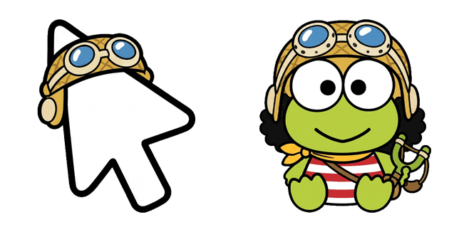 Sanrio Keroppi x Usopp Crossover Cursor - Sweezy Custom Cursors