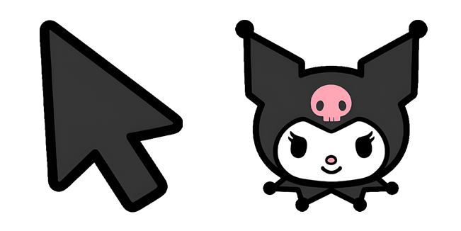 Sanrio Kuromi & Black Arrow Cursor - Sweezy Custom Cursors