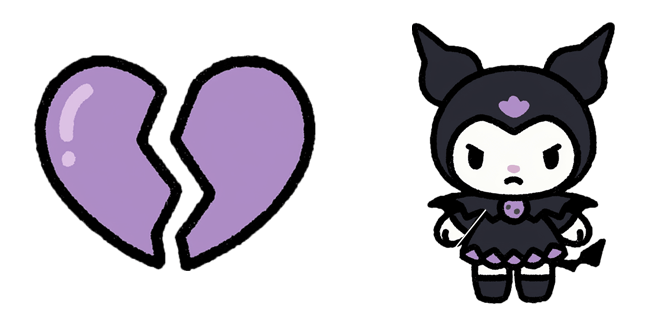 Sanrio Kuromi & Broken Heart Cursor - Windows Cursors - Sweezy