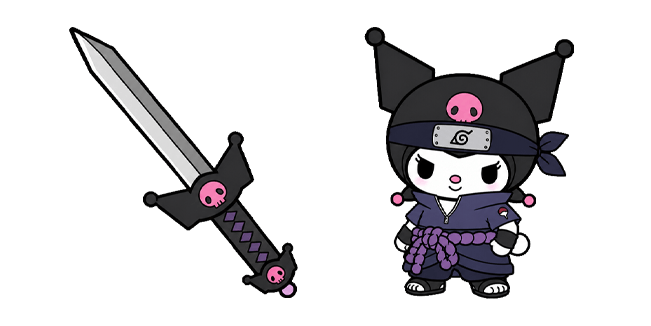 Sanrio Kuromi x Sasuke Uchiha Cursor - Sweezy Custom Cursors