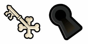 Skeleton Key & Keyhole Cursor - Sweezy Custom Cursors